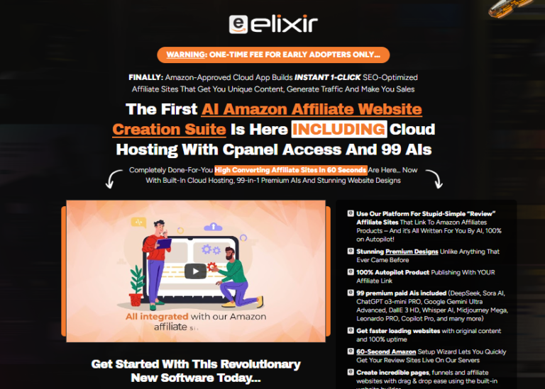Elixir review: The Solution to Affiliate Marketing Struggles - softdyno